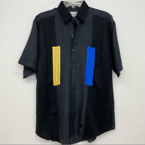 Goouch | Shirts | Goouch Vintage 9s Color Block 00 Silk Shirt | Poshmark